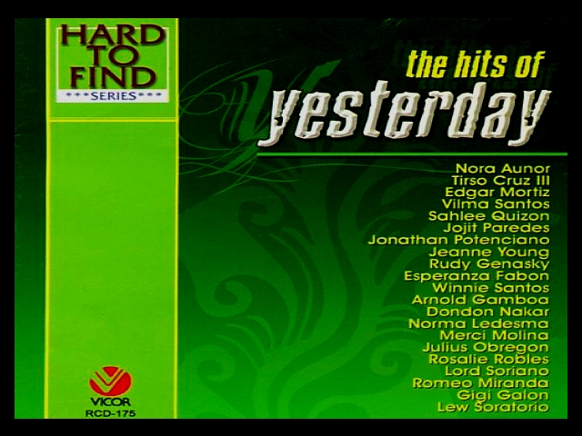Vicor Music 40th Anniversary The Hits of Yesterday — 2 CD Special ...